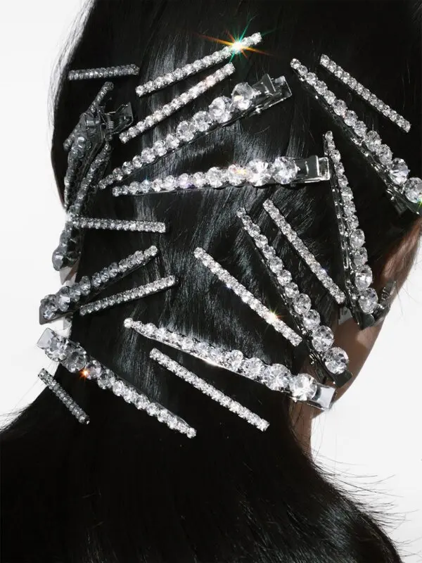 JENNIFER BEHR Giada Crystal Hair Clips Jennifer Behr Giada Set of 2 Crystal Embellished Alligator  main image 3