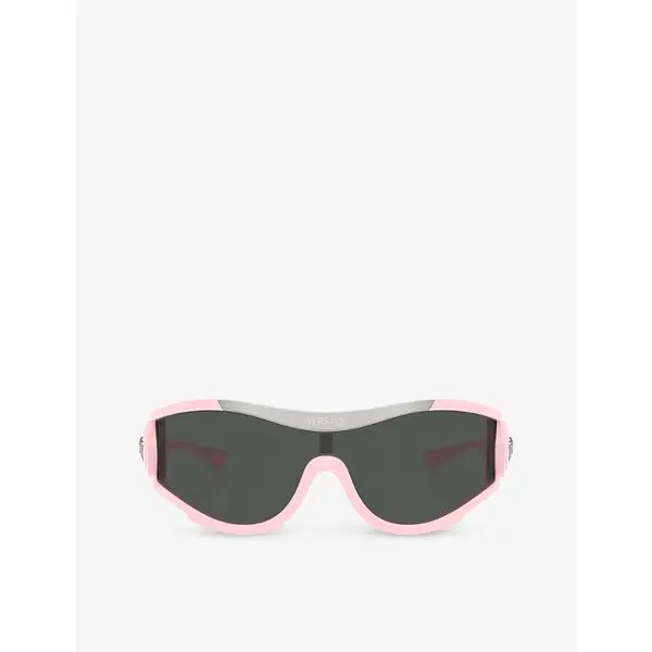 Versace Ve4475 Shield-frame Sunglasses - Pink