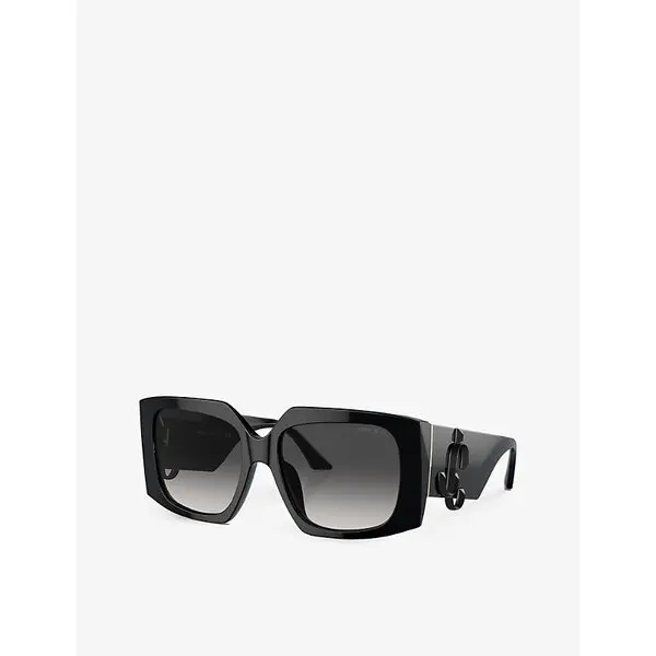 JIMMY CHOO Jc5006u Square Sunglasses - Black