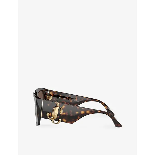 JIMMY CHOO Jc5006u Tortoiseshell Sunglasses - Brown