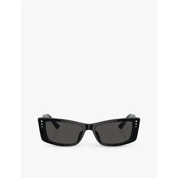 JIMMY CHOO Jc5002bu Rectangle Sunglasses - Black
