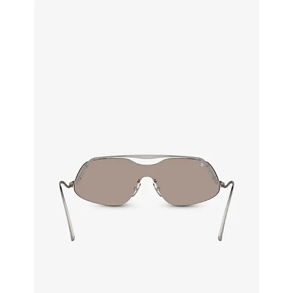 FERRARI Fh1007 Rectangle-frame Sunglasses - Grey