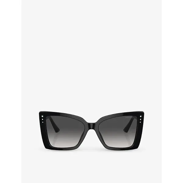 JIMMY CHOO Jc5001b Square-frame Sunglasses - Black