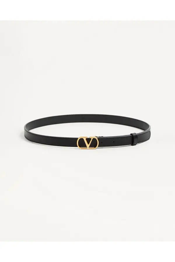 Valentino Garavani Vlogo Signature 20 Mm Belt - Black