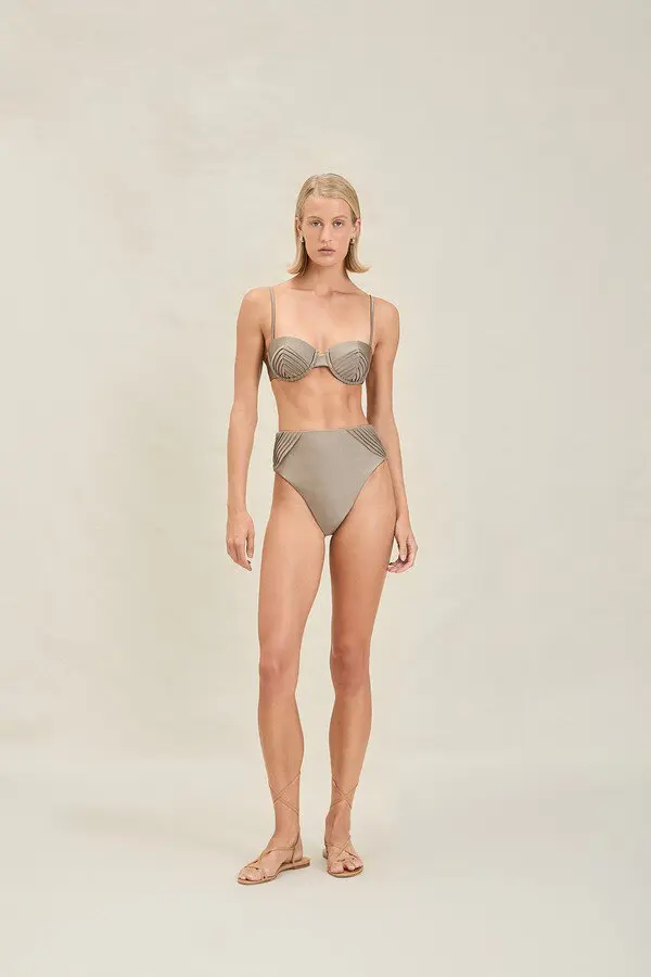 Devon Windsor Birdie Bikini Bottom - Neutral