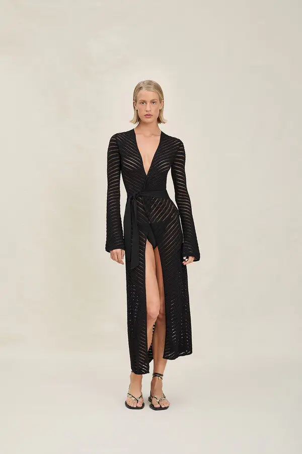 Devon Windsor Elliott Robe - Black