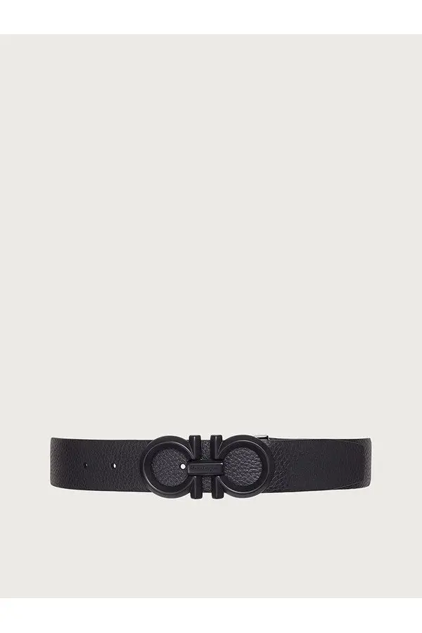 FERRAGAMO Reversible And Adjustable Gancini Belt - Red