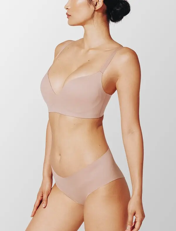 THIRDLOVE Zero Edge™ Wireless Push-up Bra - Taupe