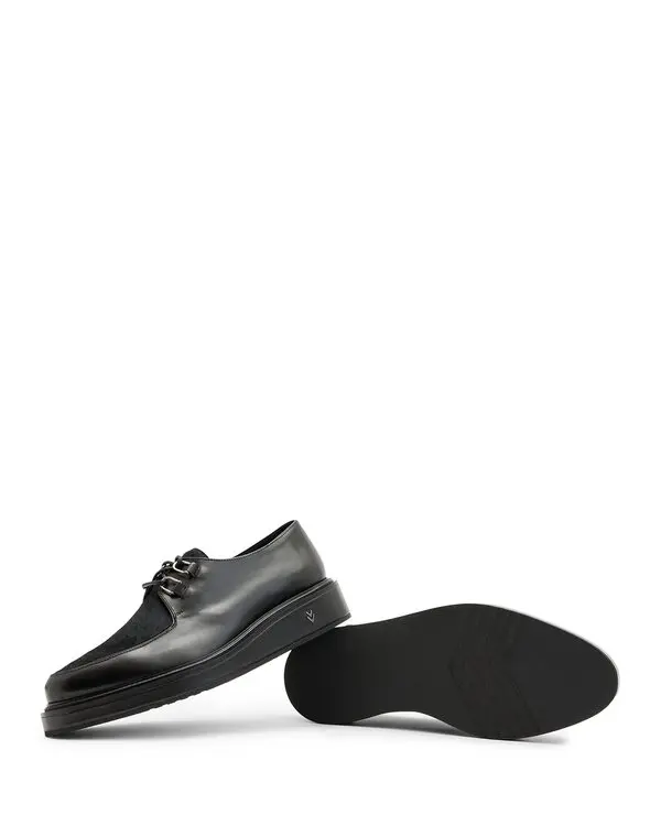 John Varvatos Von Creeper Derby Leather Dress Shoes In Black  display picture 2