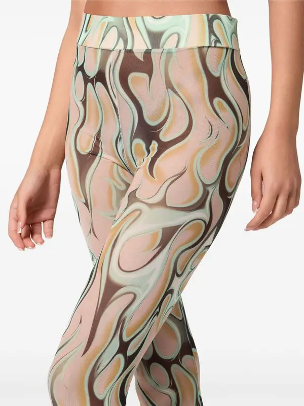 Philipp Plein Flame Leggings - Neutrals