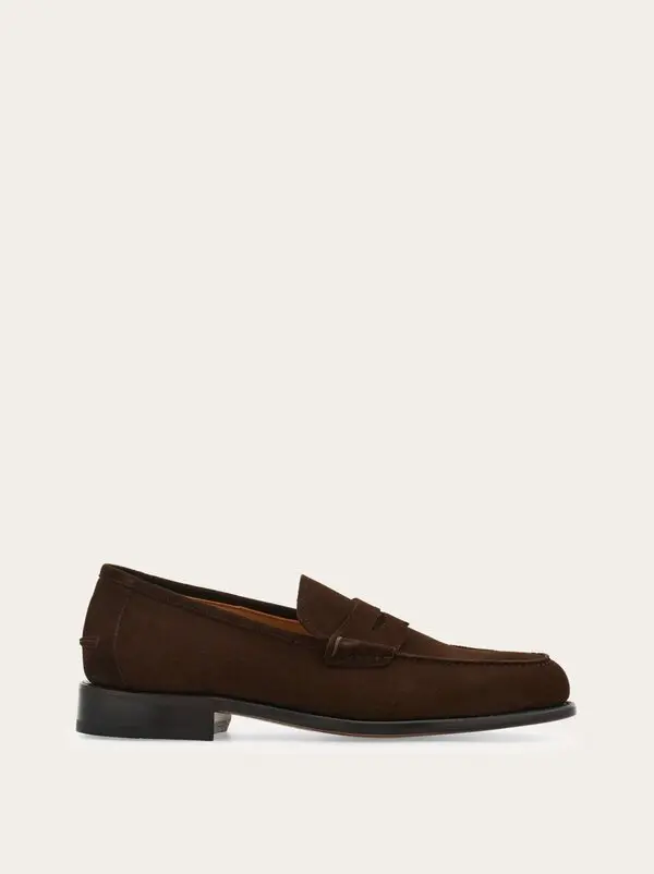 FERRAGAMO Tramezza Penny Loafer - Brown