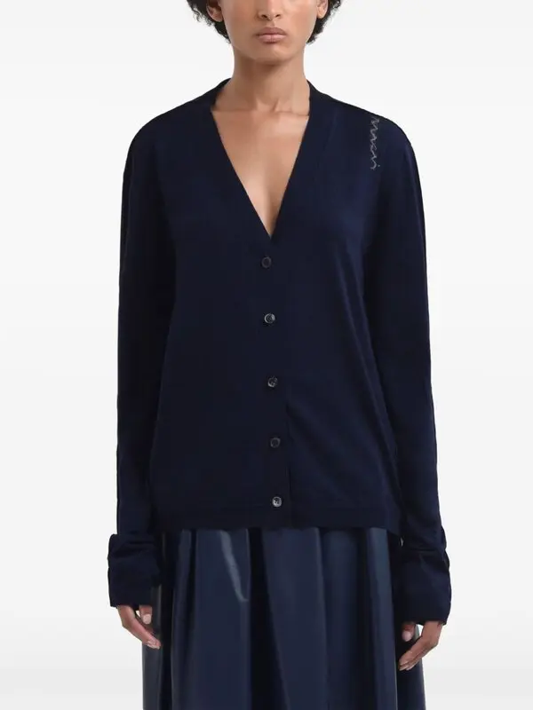 Marni Logo-embroidered Cardigan