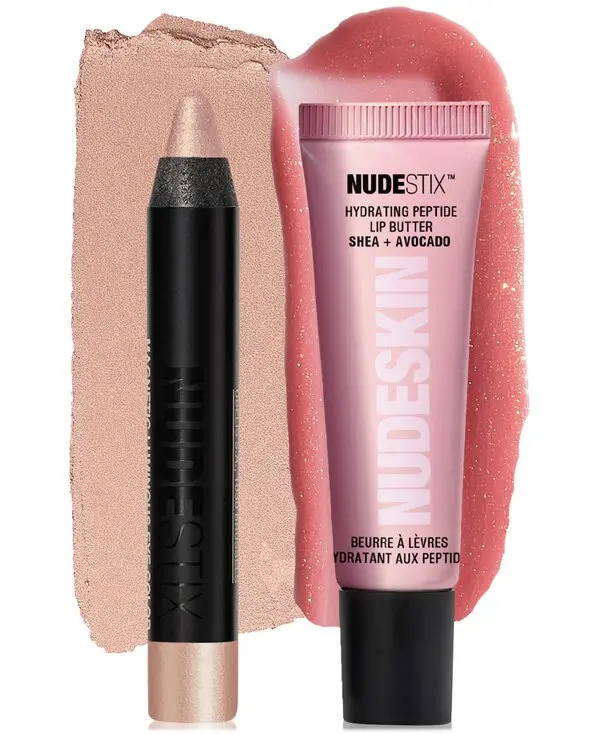 NUDESTIX 2-pc. Nudeskin Hydrating Peptide Lip Butter Set - No Color