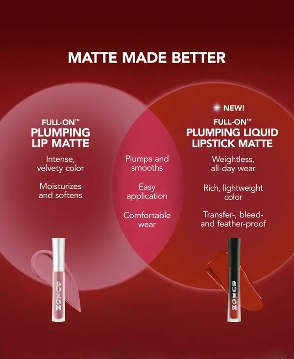 BUXOM Full-on Plumping Matte Liquid Lipstick - Barely There
