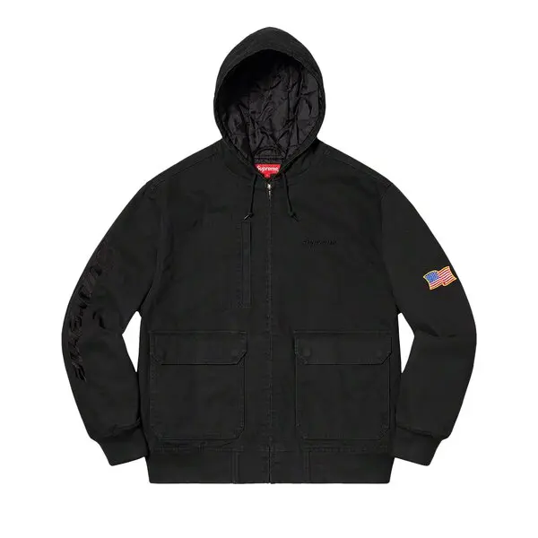 Supreme Canvas Hooded Work Jacket
