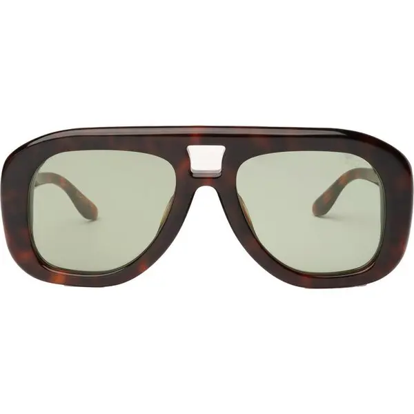 Dezi Pusha 55mm Shield Sunglasses - Green