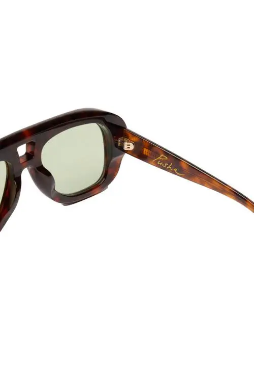 Dezi Pusha 55mm Shield Sunglasses - Green
