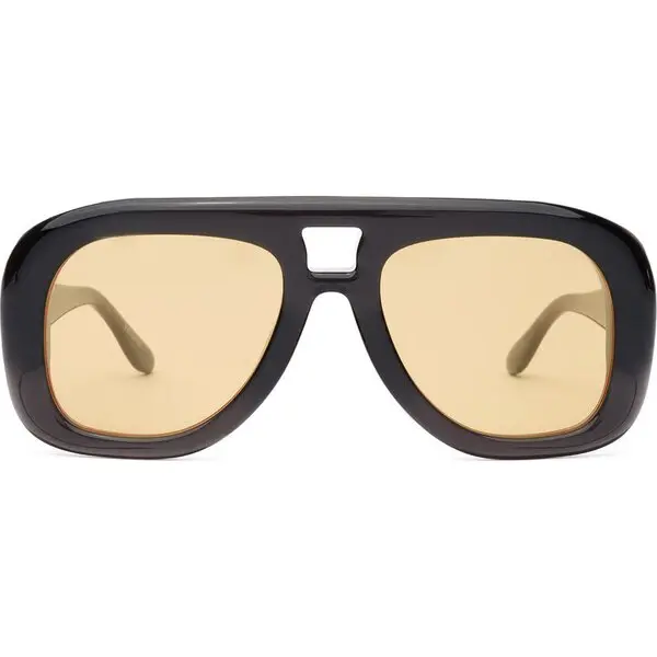 Dezi Pusha 55mm Shield Sunglasses - Mustard