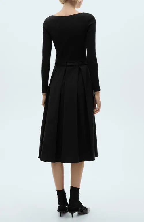 summer mesh long sleeve dress Watercolor Long-Sleeve Mesh Dress
