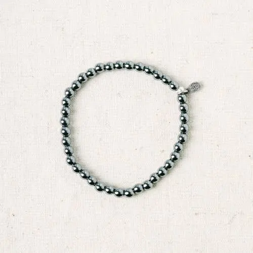 TINY RITUALS Hematite Energy Bracelet - Dark Gray
