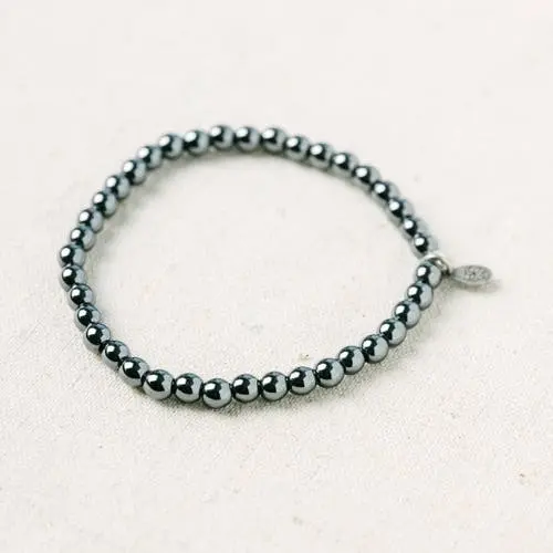 TINY RITUALS Hematite Energy Bracelet - Dark Gray
