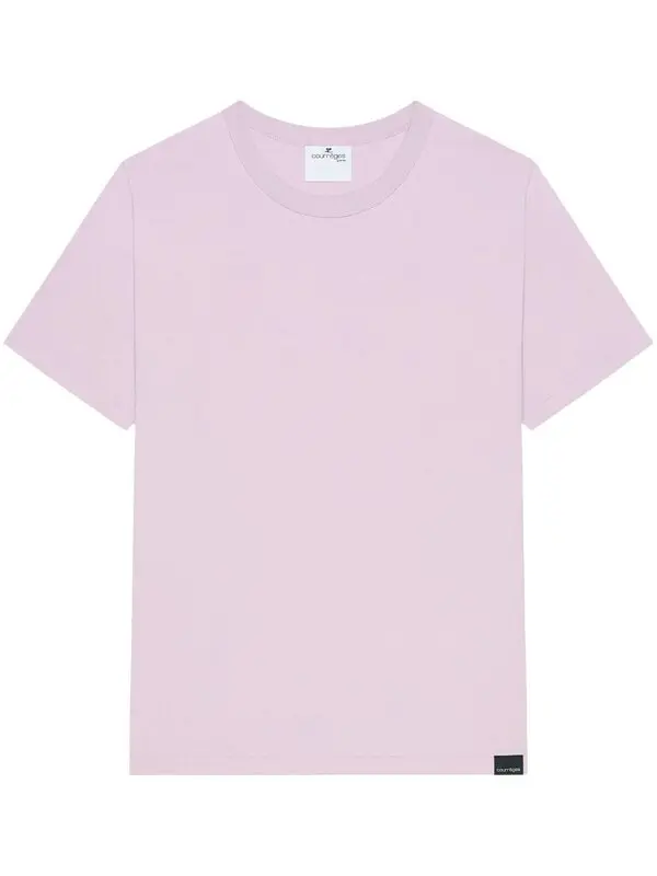 COURREGES Logo-print T-shirt - Pink