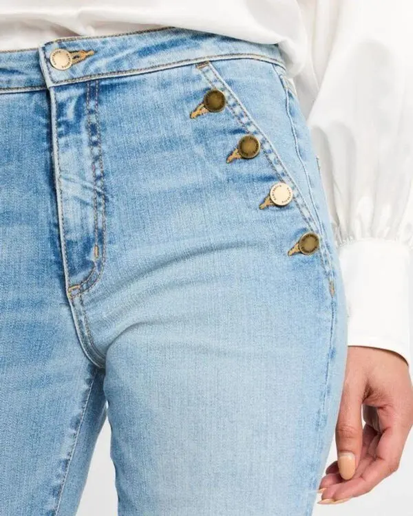 Ramy Brook Helena High-rise Flare Jeans - Ltblue
