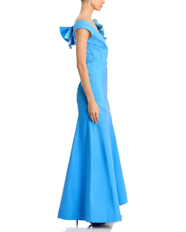 Rickie Freeman For Teri Jon Stretch Gazar Gown
