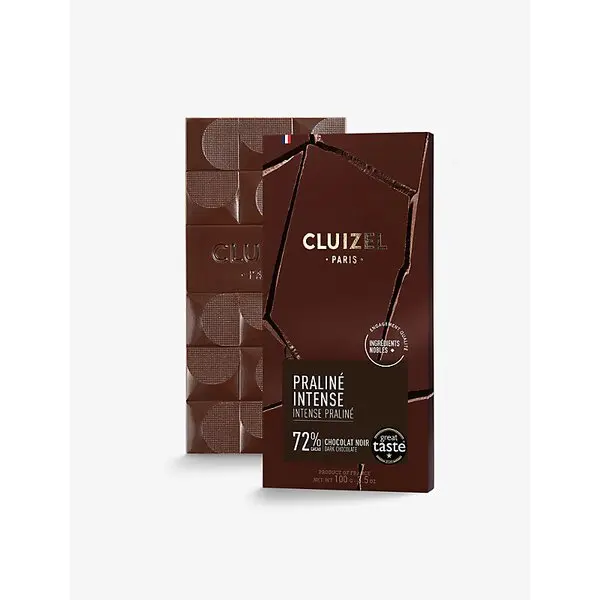 MICHEL CLUIZEL Praline Intense 72% Dark Chocolate Bar 100g - One-color