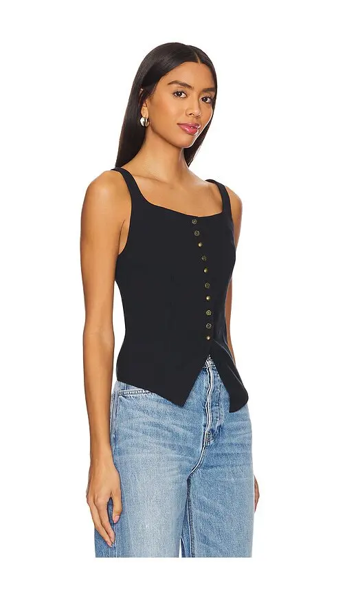 Free People A Moment In Time Vest - Black