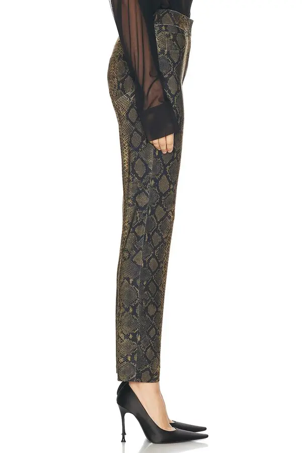 Norma Kamali High Waisted Pencil Leg Jeans