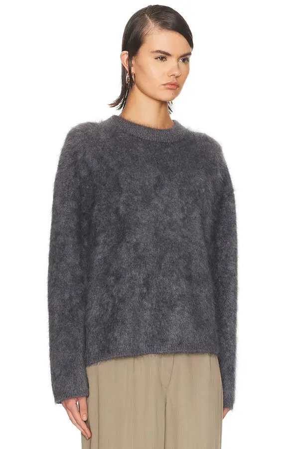 LISA YANG Natalia Sweater - Graphite Brushed