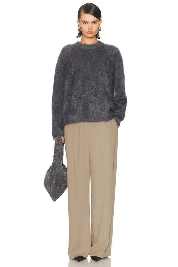 LISA YANG Natalia Sweater - Graphite Brushed