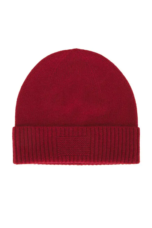 Guest In Residence Ribbed Cashmere Beanie - Carmine