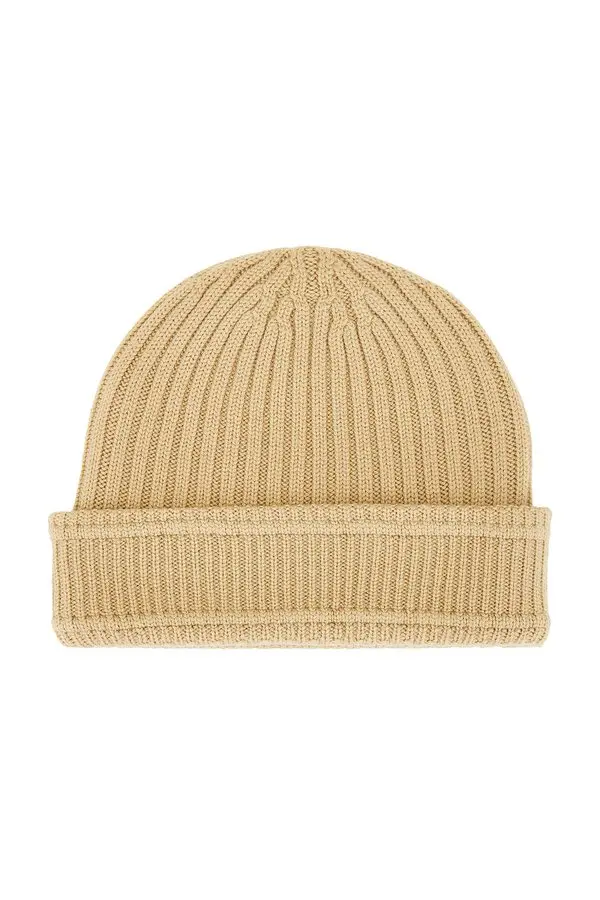 Burberry Tan Cashmere Beanie Hat with Logo Patch Burberry Logo Intarsia Cashmere Beanie | eBay main image 3