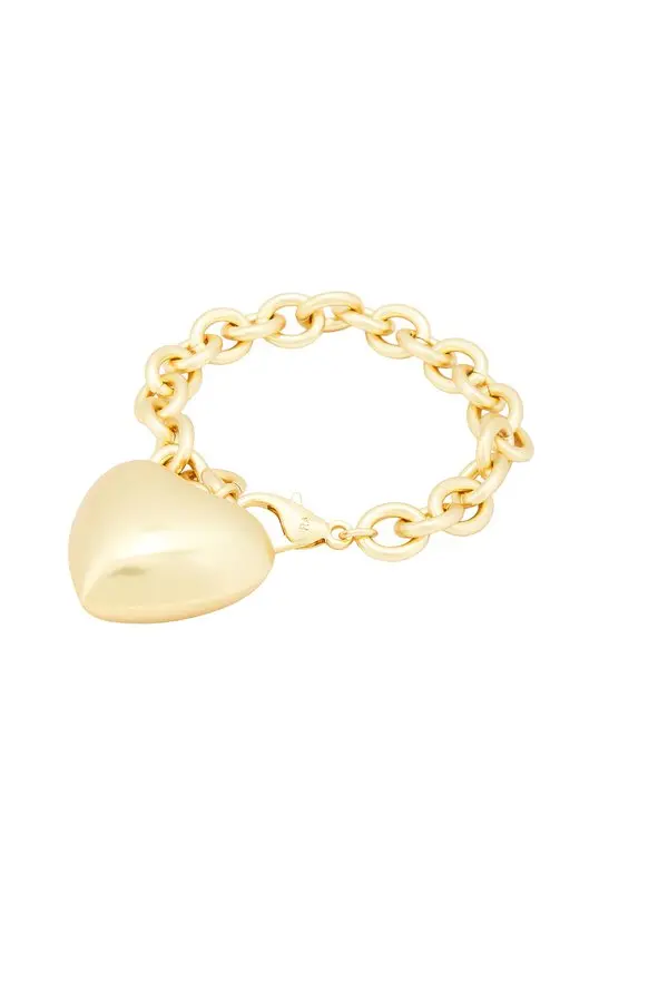 ROXANNE ASSOULIN The Puffy Heart Bracelet - Gold