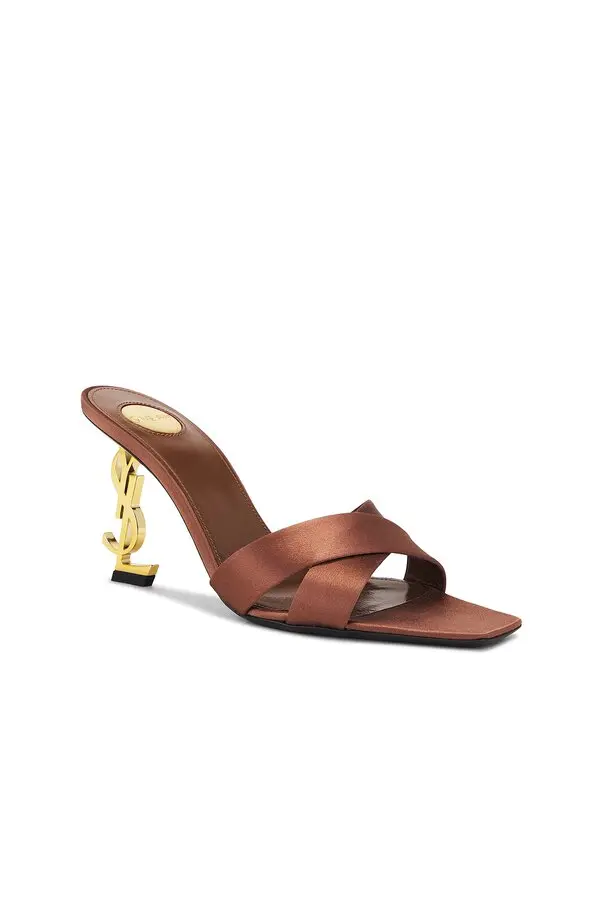 Saint Laurent Opyum Mule Sandal - Manioc Brown
