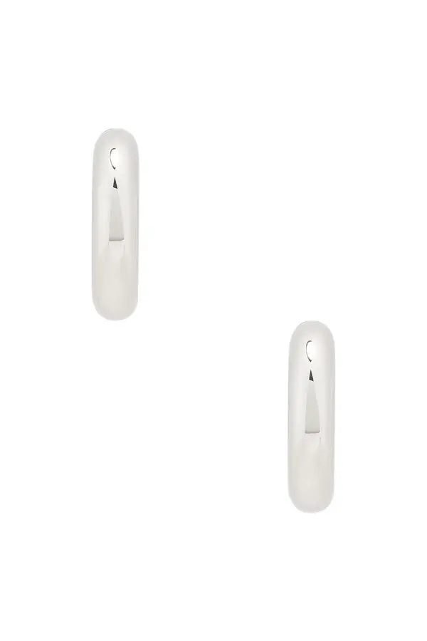 JENNIFER FISHER Samira Huggie Earrings In Metallic - Silver
