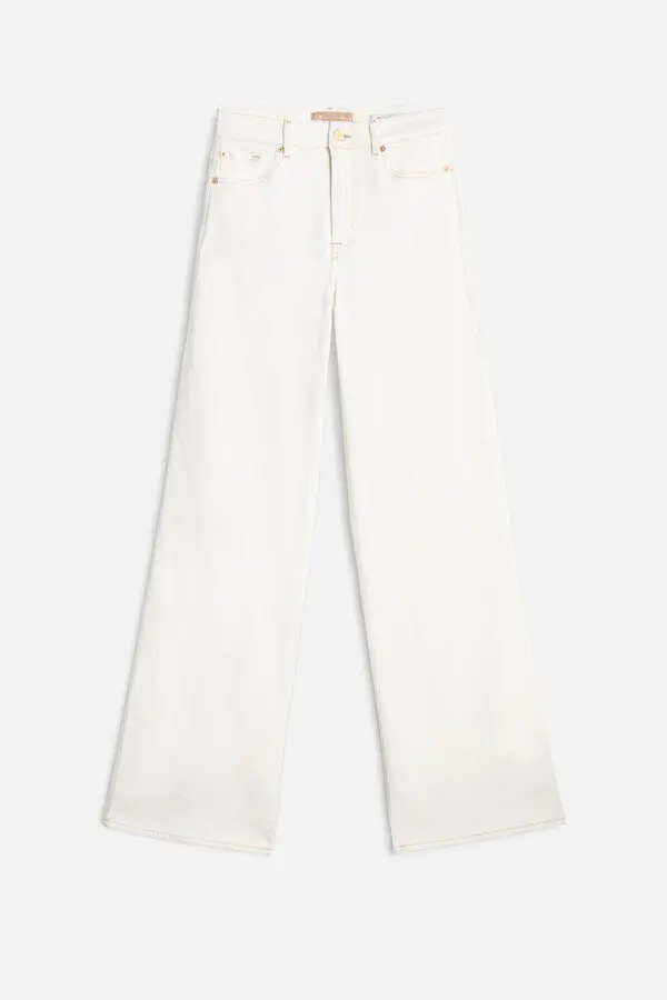 7 For All Mankind Luxe Vintage Lotta Denim - White