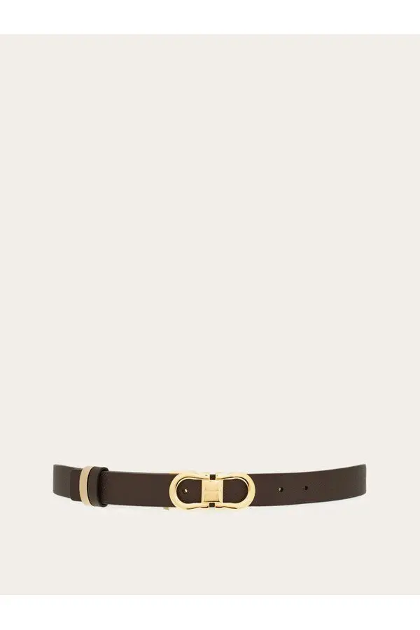 FERRAGAMO Reversible Gancini Belt - Gold