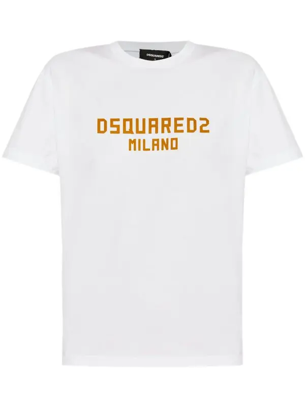 Dsquared2 Flocked-logo T-shirt - White