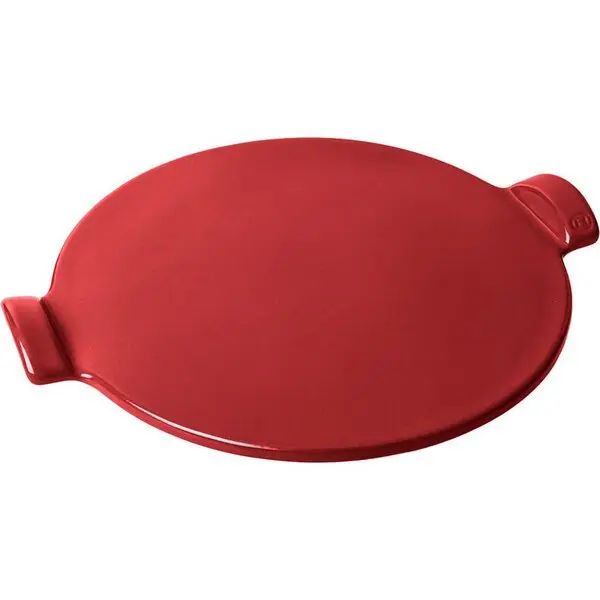 EMILE HENRY Made In France 14.5-inch Flame Top Pizza Stone - Burgundy