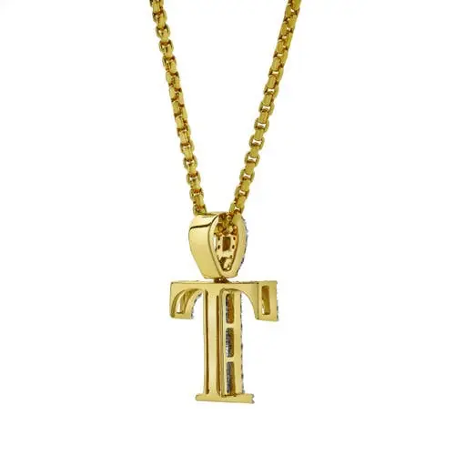 LUVMYJEWELRY T Initial Diamond Pendant