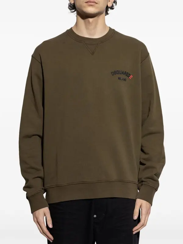 Dsquared2 Logo-appliqué Sweatshirt - Brown