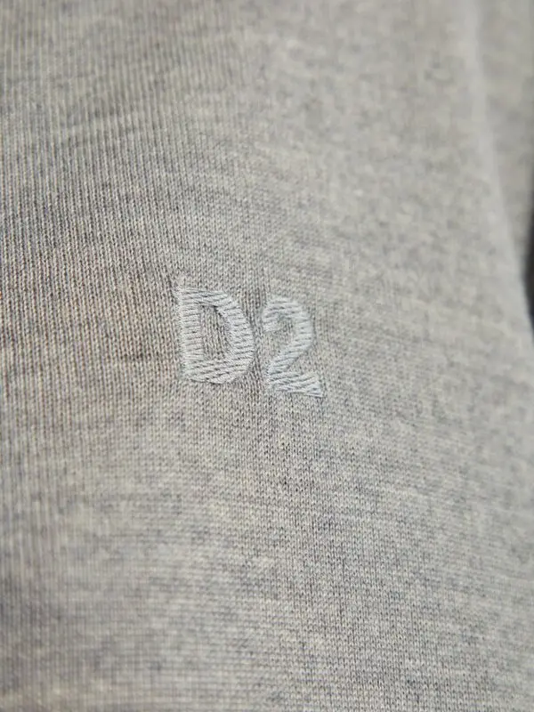 Dsquared2 Virgin Wool V-neck Cardigan - Grey