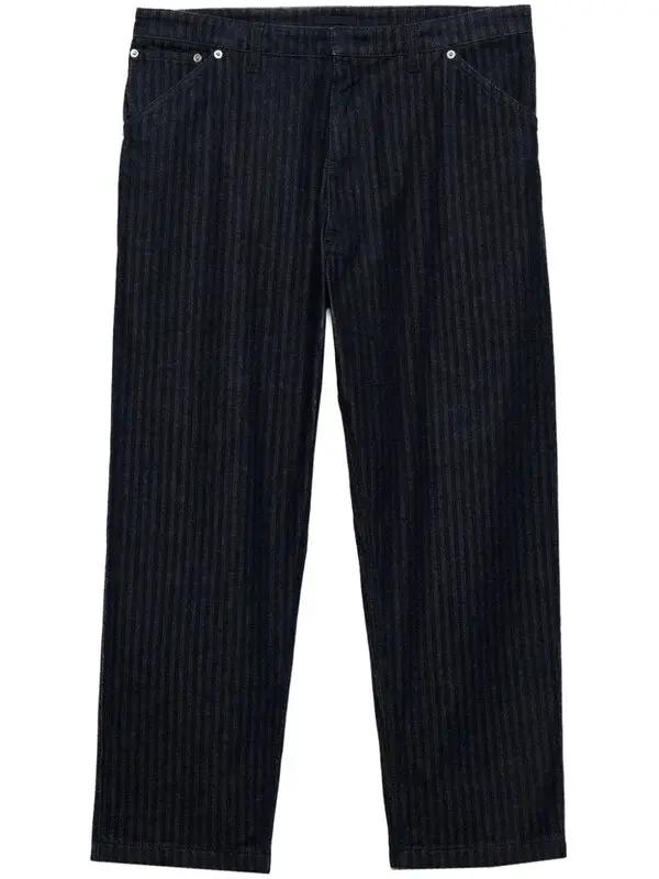 Prada Enamel-triangle Logo Trousers