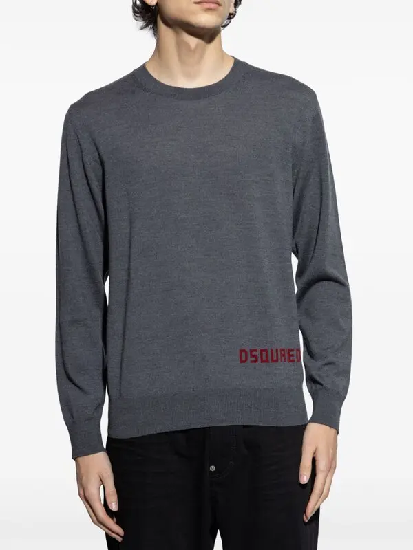 Dsquared2 Logo Intarsia-knit Jumper