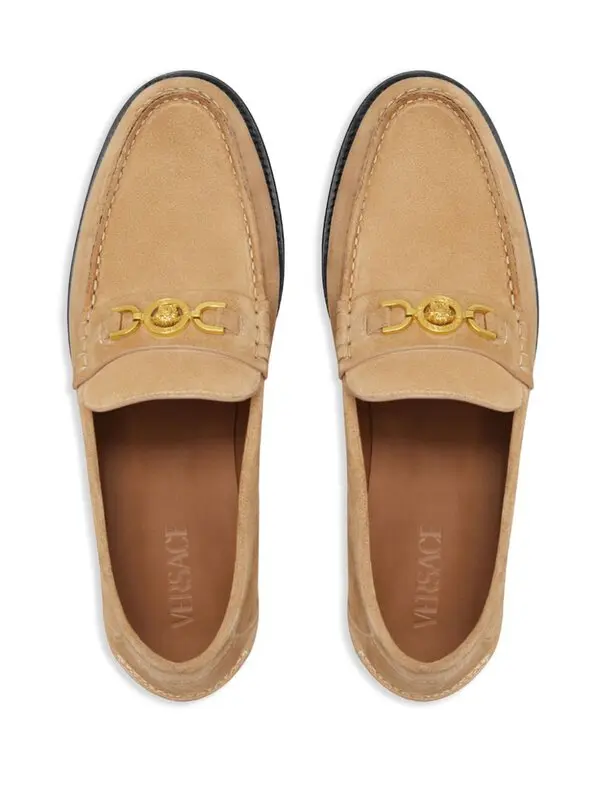 Versace Medusa '95 Suede Loafers - Brown