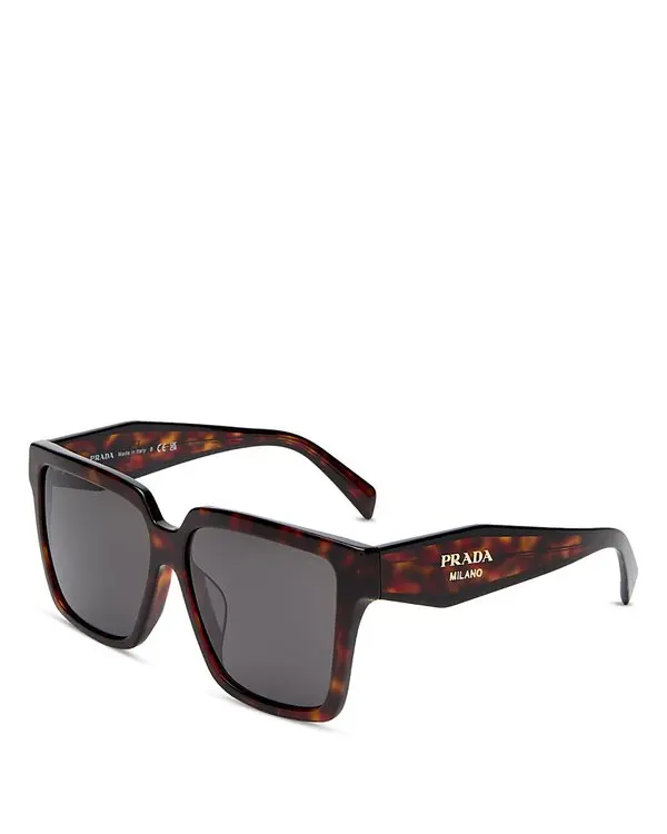 Prada Sunglasses, 57mm Brown Editorialist