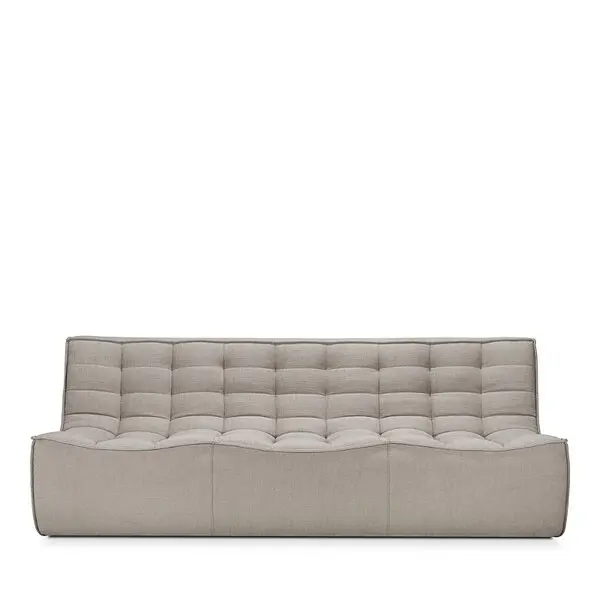 ETHNICRAFT Three Seater Sofa - Ecru